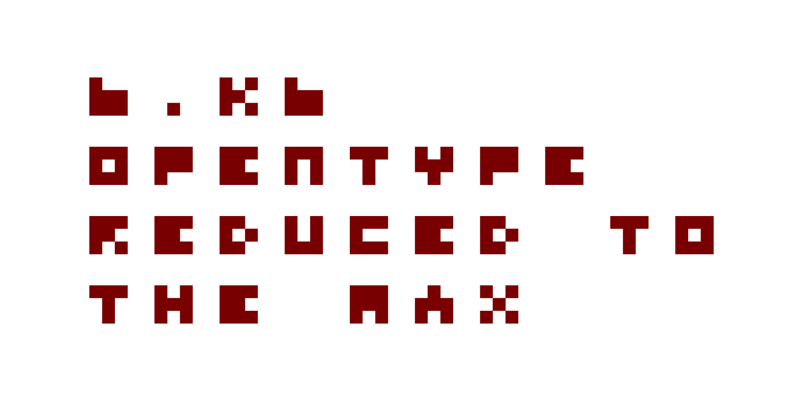 Typedifferent - BD Tinyfont